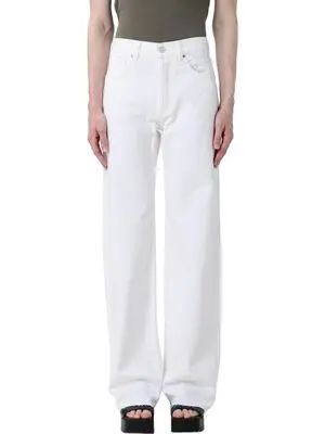 ANINE BING Anine Bing Straight Leg Denim Jeans Beige
