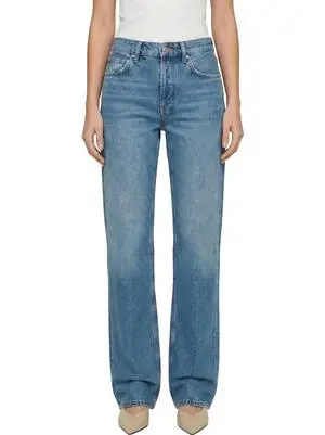 ANINE BING Straight Leg Jeans - Blue