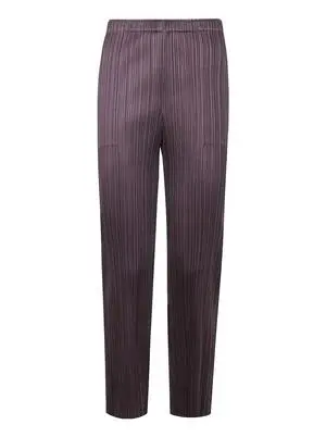 Issey Miyake Pleated Pants Violet