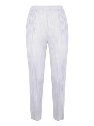 Issey Miyake Tailored Pleated Trousers - White