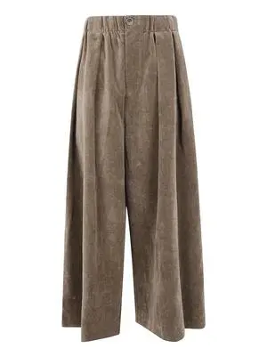 UMA WANG Wide Leg Trousers - Mustard