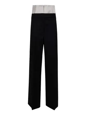 RÓHE Wide Leg Trousers - Black