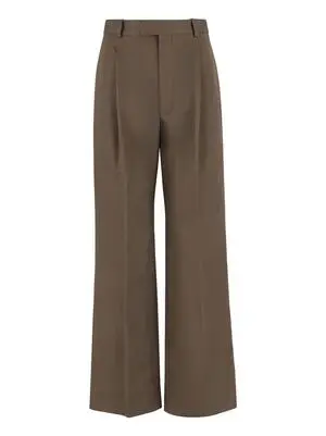 Carven Wide Leg Trousers - Kaki