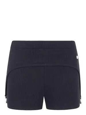 Jean Paul Gaultier Ribbed Shorts - Black