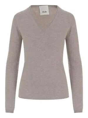 ALLUDE Sweater Beige