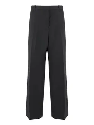 JIL SANDER Wide-leg Trousers - Black
