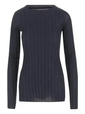 Carven Ribbed Knit Sweater - Black