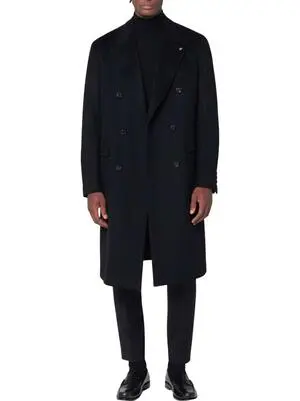 Tagliatore Tailored Overcoat Black