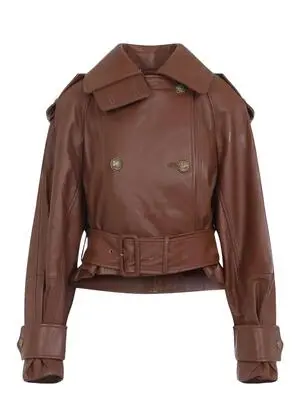 Zimmermann Belted Jacket - Brown