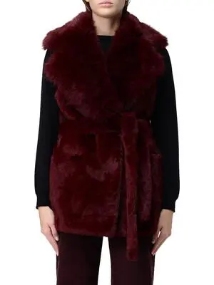 V73 V73 Fur Coat Red