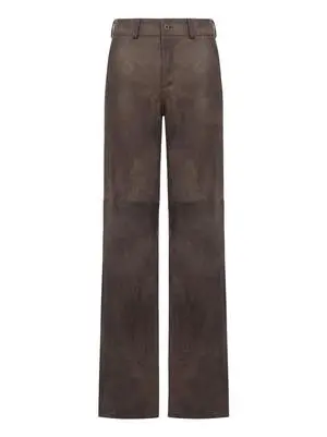 SALVATORE SANTORO Wide Leg Trousers Brown