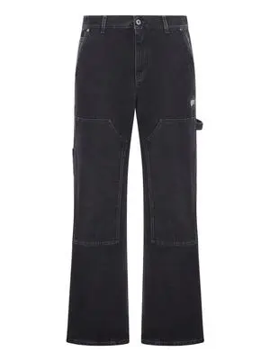 Off-White Straight Leg Jeans - Black