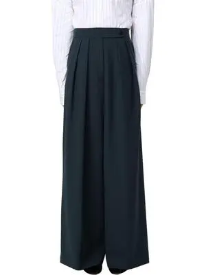Dries Van Noten Wide-leg Tailored Trousers - Green