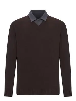 ROBERTO COLLINA Polo Shirt - Brown