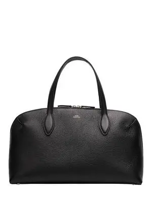 TOTÊME Leather Day Tote Bag - Black