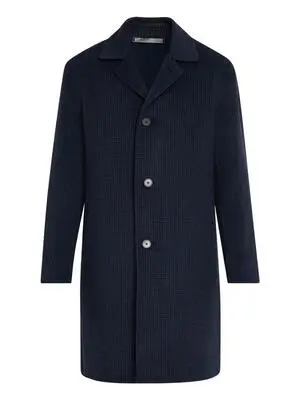 Theory Modern Mini Check Single-breasted Coat - Baltic Mul