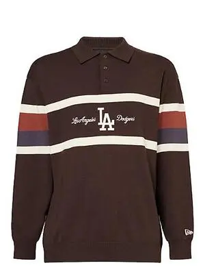 New Era Mlb La Dodgers Woven Rugby Shirt - Brown