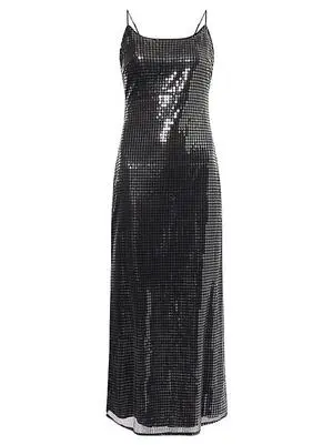 AMY LYNN Sequin Woven Maxi Dress - Gunmetal