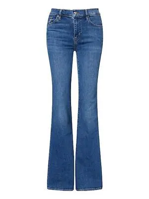 FRAME The Icon Long Flared Stretch-denim Blend Jeans - Foxley