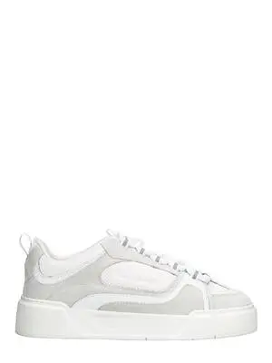 CLEENS Essential Suede And Mesh Trainers - White