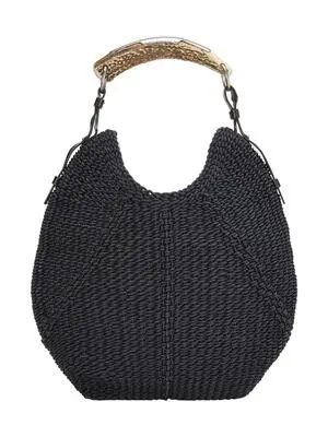 SAINT LAURENT Raffia Mombasa Handbag