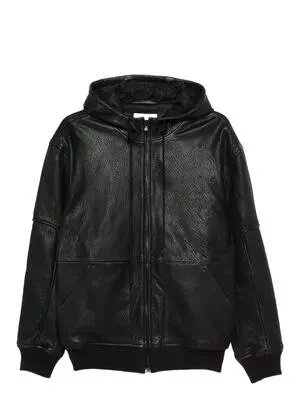 Tibi Hooded Zip-up Jacket - Black