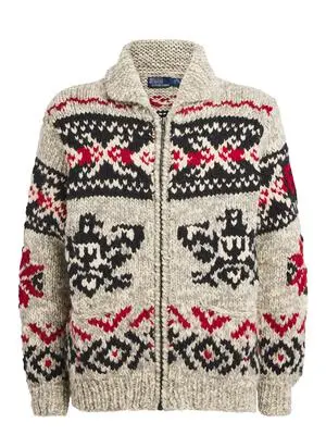 Polo Ralph Lauren Wool Fair Isle Cardigan - Beige
