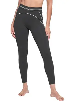 Alo Yoga Airbrush High-waist 7/8 Legging - Anthracite/white