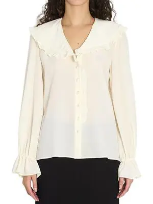 Chloé Fluid Silk Blouse - White