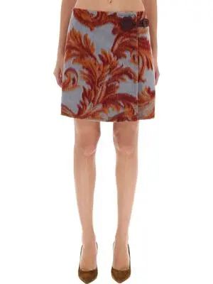 Etro Printed Mini Skirt - Multicolour