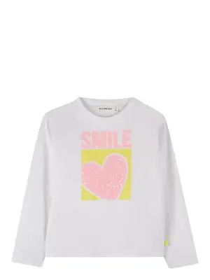 BILLIEBLUSH Heart Smile T-shirt - White