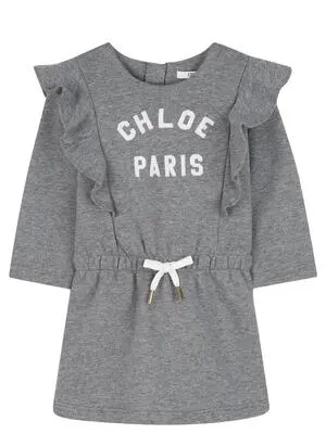Chloé Dress With Logo - Grey