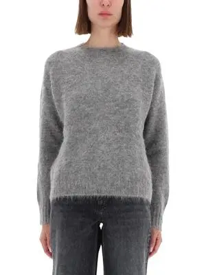 AMISH Wool Blend Sweater - Grey