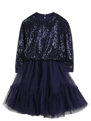 BILLIEBLUSH Sequined Dress - Blue