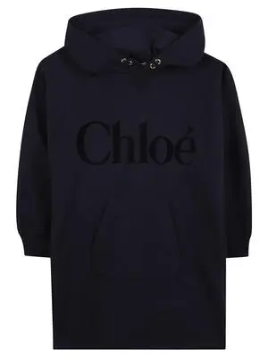 Chloé Hooded Dress - Blue