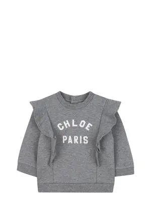 Chloé Sweatshirt With Logo - Grey