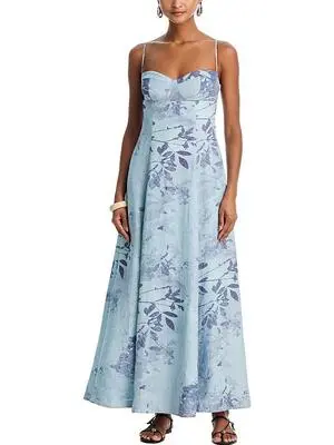 Simkhai Rudie Bustier Maxi Dress - Sky Floral