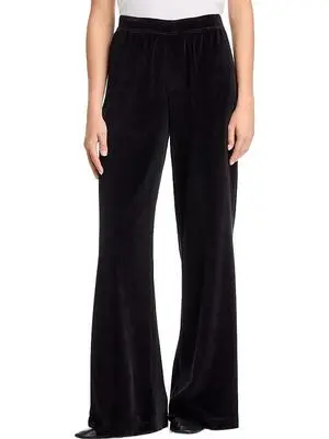ATM Anthony Thomas Melillo Velour Flared Pants - Black