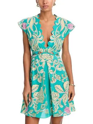 Poupette St Barth Hazel Mini Dress - Turquoise Ritual