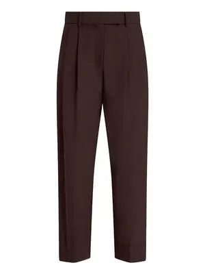 ESSE STUDIOS Onus Crepe Tapered Pants - Chocolate