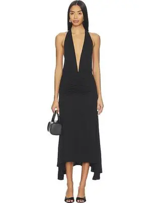 WeWoreWhat Halter Midi Dress - Black
