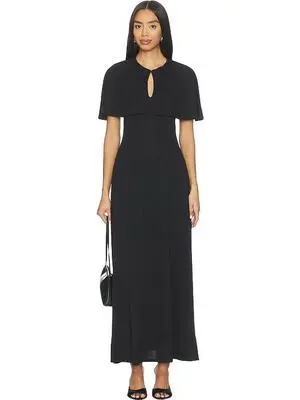 WeWoreWhat Cape Midi Dress - Black
