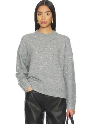 PISTOLA Aura Relaxed Crew Neck Sweater - Charcoal Diamonte