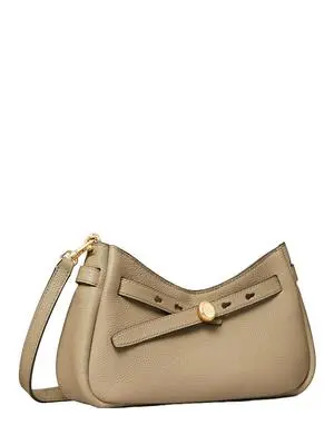 Tory Burch Romy Zip Top Crossbody - Soft Cement