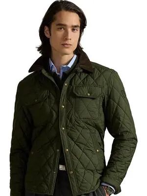 Ralph Lauren The Beaton Quilted Shacket - Company Olive