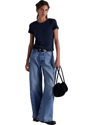 MOTHER The Pipe Dream Button Sneak High-rise Jeans - Leap At The Chance