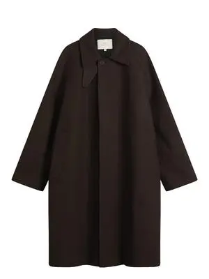 Studio Nicholson Raglan Wool Coat - Espresso