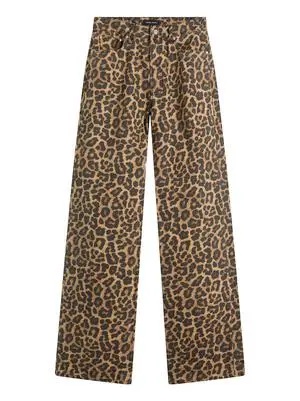 ANINE BING Hugh Jeans - Leopard