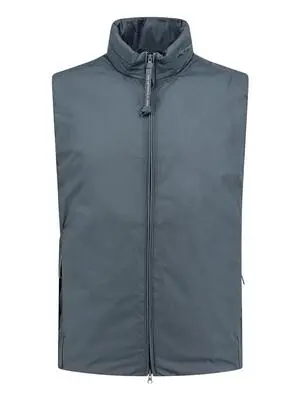 C.P. COMPANY Nylon Sleeveless Jacket With Logo - Grey