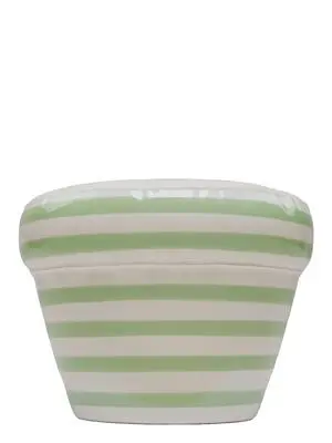 HOME STUDYO Ceramic Pierre Vase - Green